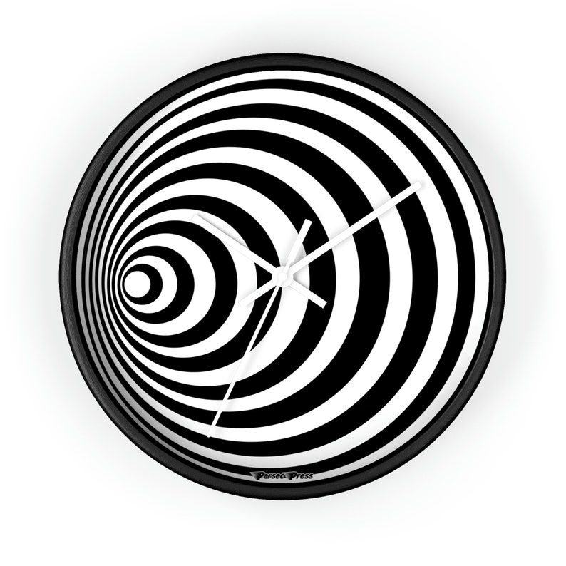 Time is an Illusion Wall Clock, Optical Illusion, Visual Paradox ...