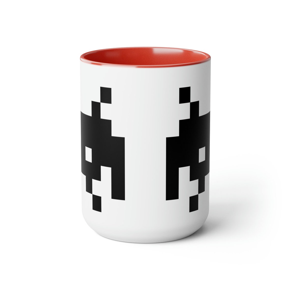 Alien Invader Retro Video Game Character Two-tone Coffee Mug, LARGE ...