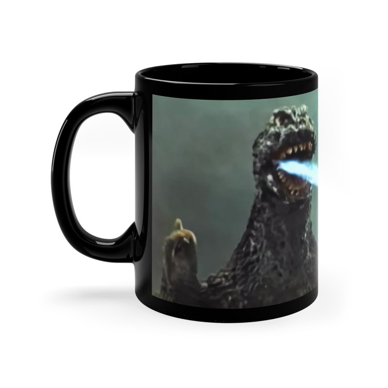Godzilla Tribute 11oz Black Mug, King of the Monsters Coffee Mug, Sci ...