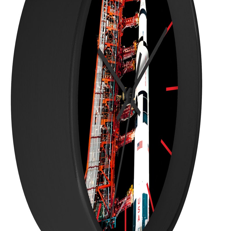 NASA Apollo Rocket Launch Wall Clock, Space Exploration Celebration ...