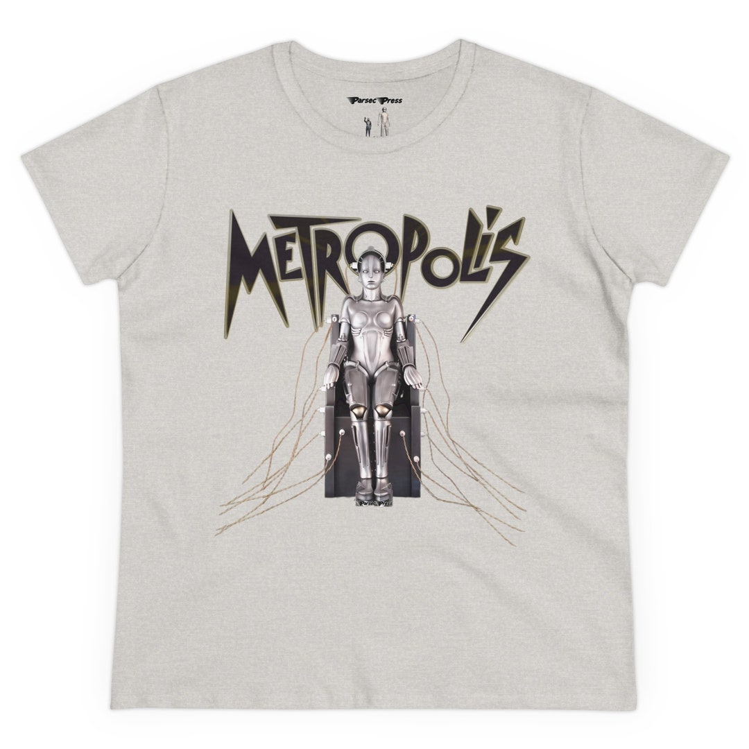 Metropolis Movie Women's Midweight Cotton Tee V2, Science-fiction ...