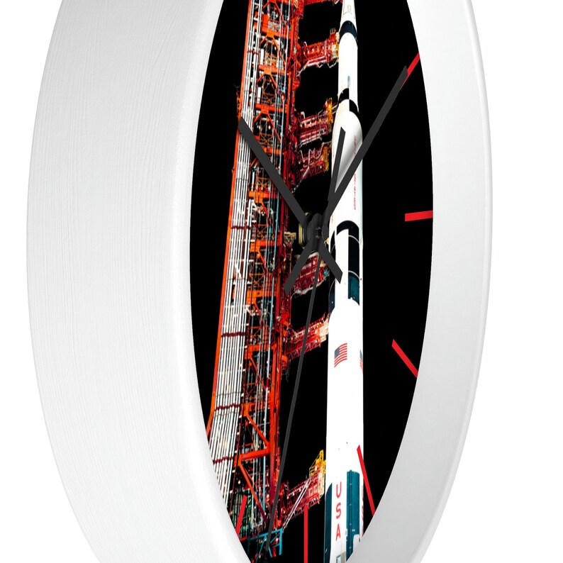 NASA Apollo Rocket Launch Wall Clock, Space Exploration Celebration ...