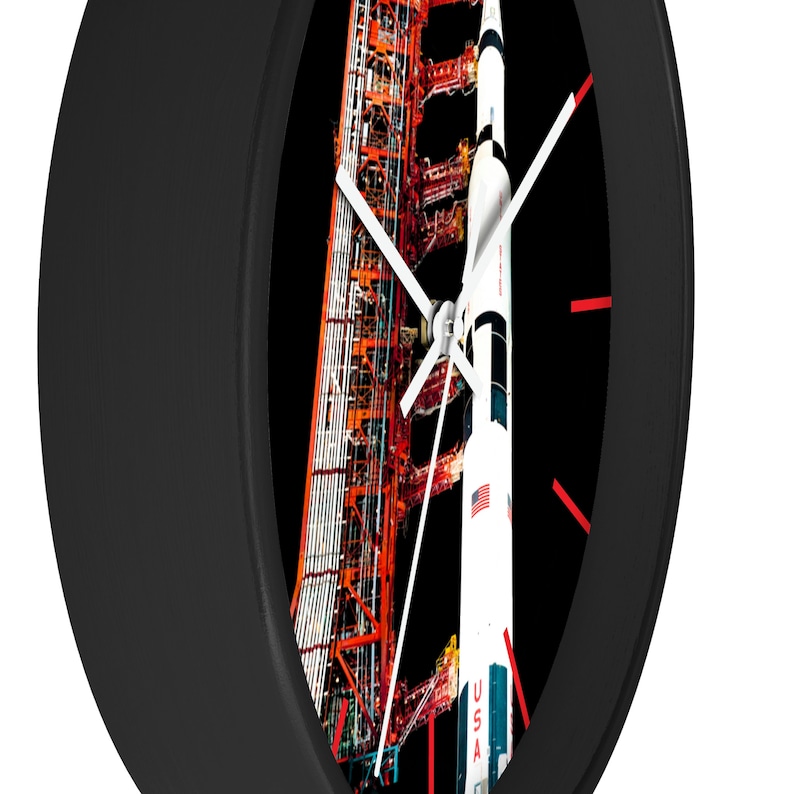 NASA Apollo Rocket Launch Wall Clock, Space Exploration Celebration ...