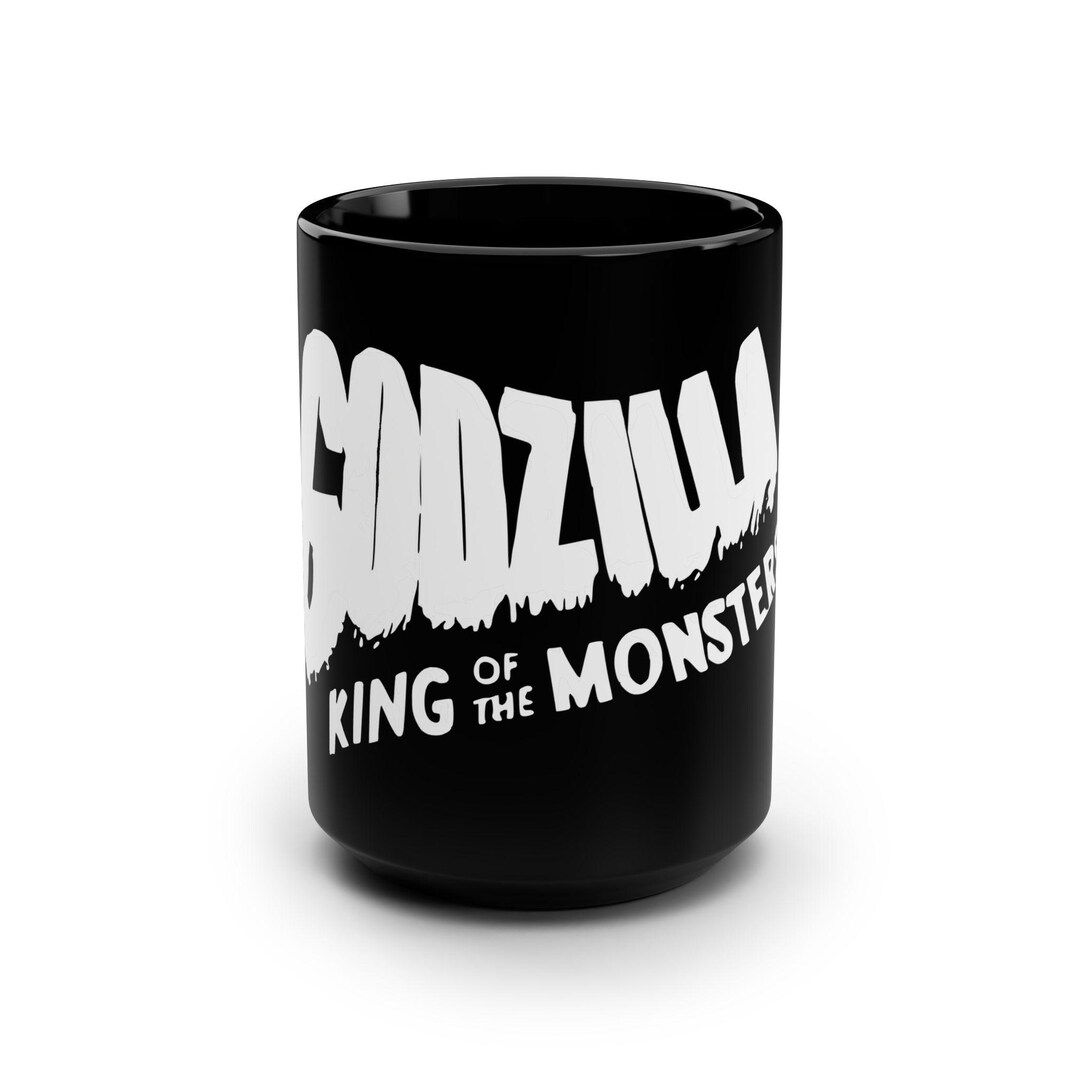 Godzilla King of the Monsters Mug | Black Ceramic 15oz Coffee Cup ...