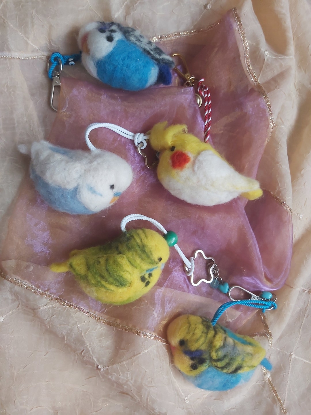 Handmade Budgie Key Chains - Etsy
