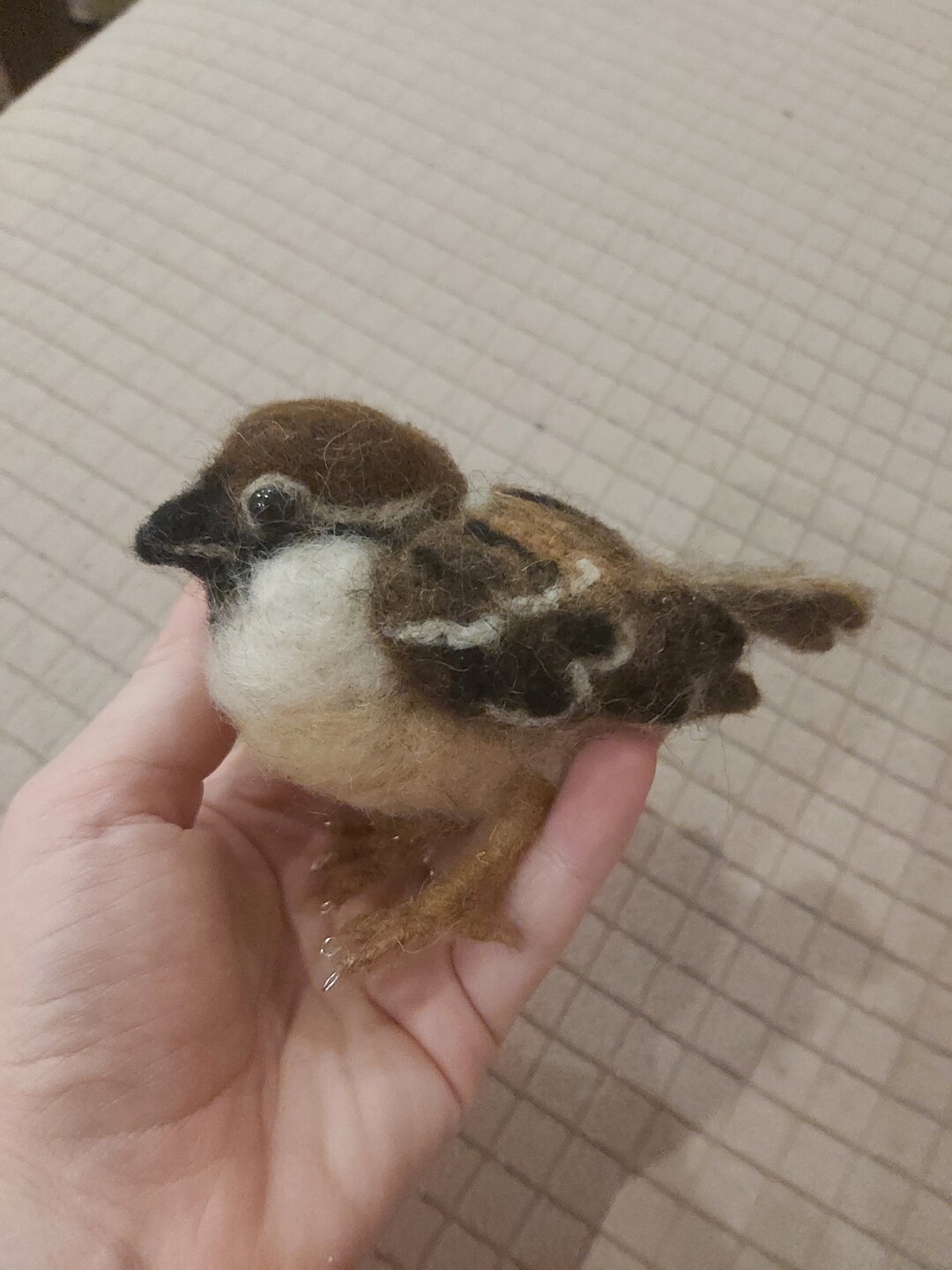 Custom Felted Sparrow Figurine - Etsy