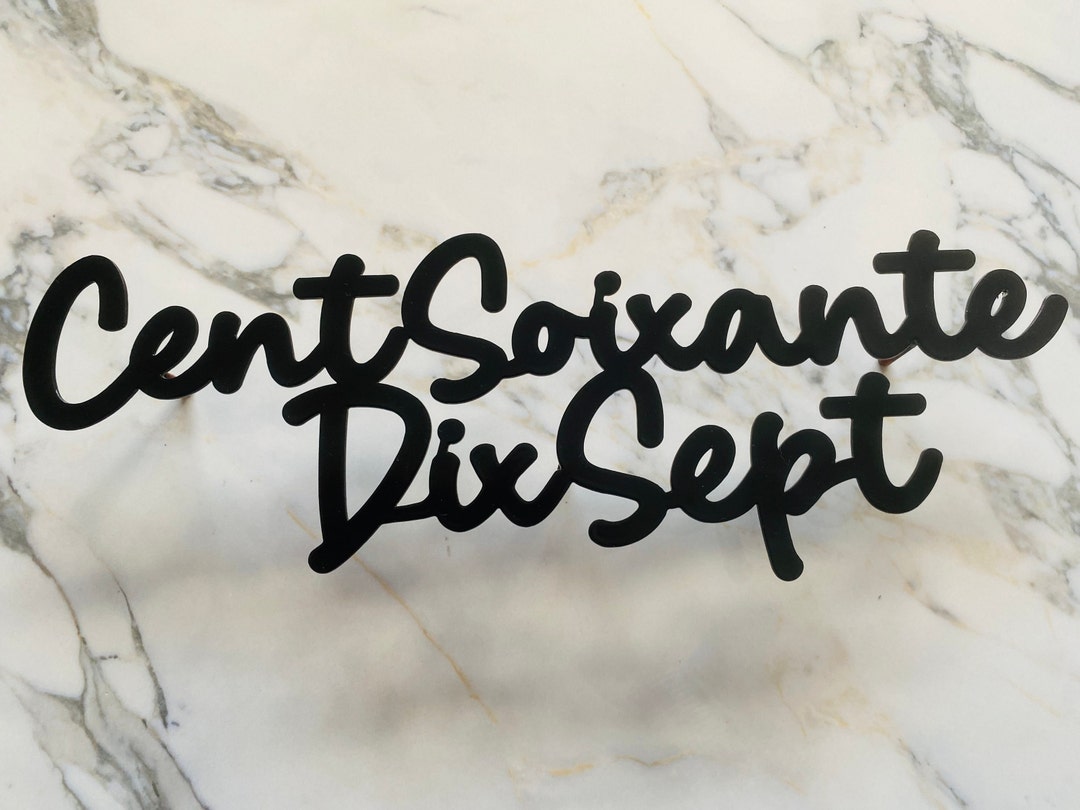 Cursive Lettered House Number Personalized House Number for - Etsy