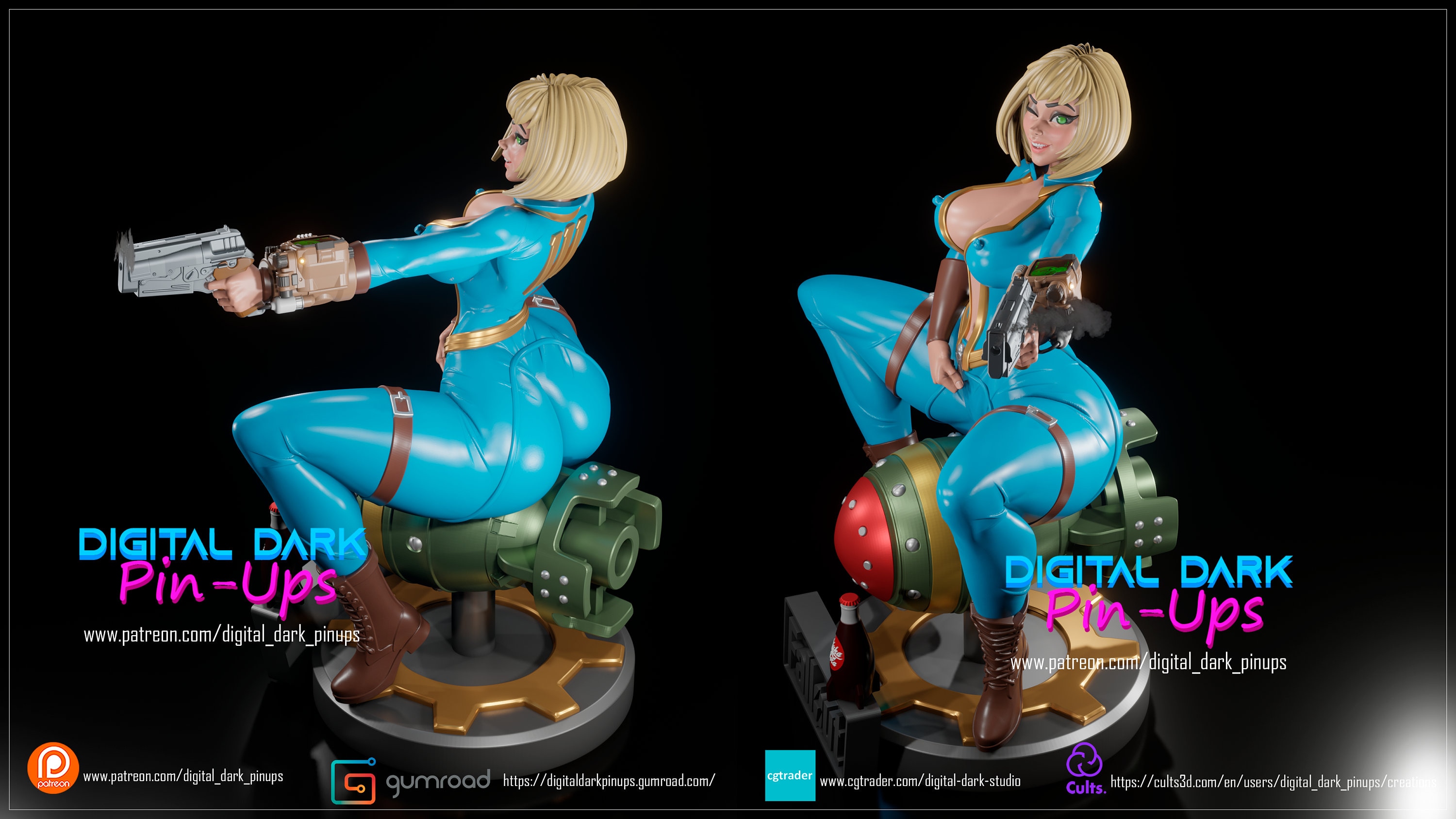 Fallout Vault Girl Pin-up Figure 20cm - Etsy Fallout Vault Girl Pin-up Figure 20cm - Etsy