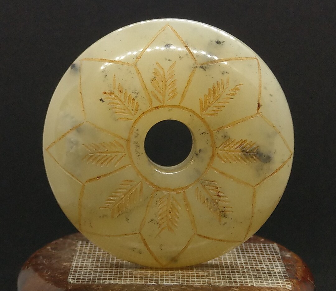 Antique Bi Disc Amulet Pendant Sculpture of Old Hetian Jade - Etsy