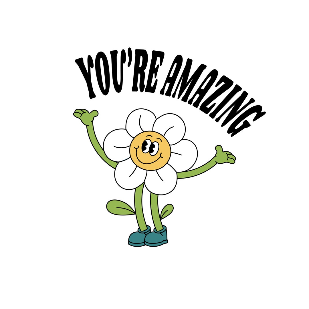 You're Amazing Daisy Die-cut Sticker - Etsy