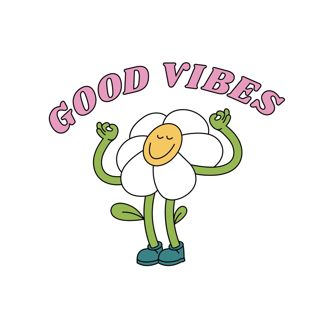 Good Vibes Vinyl Die-cut Sticker - Etsy