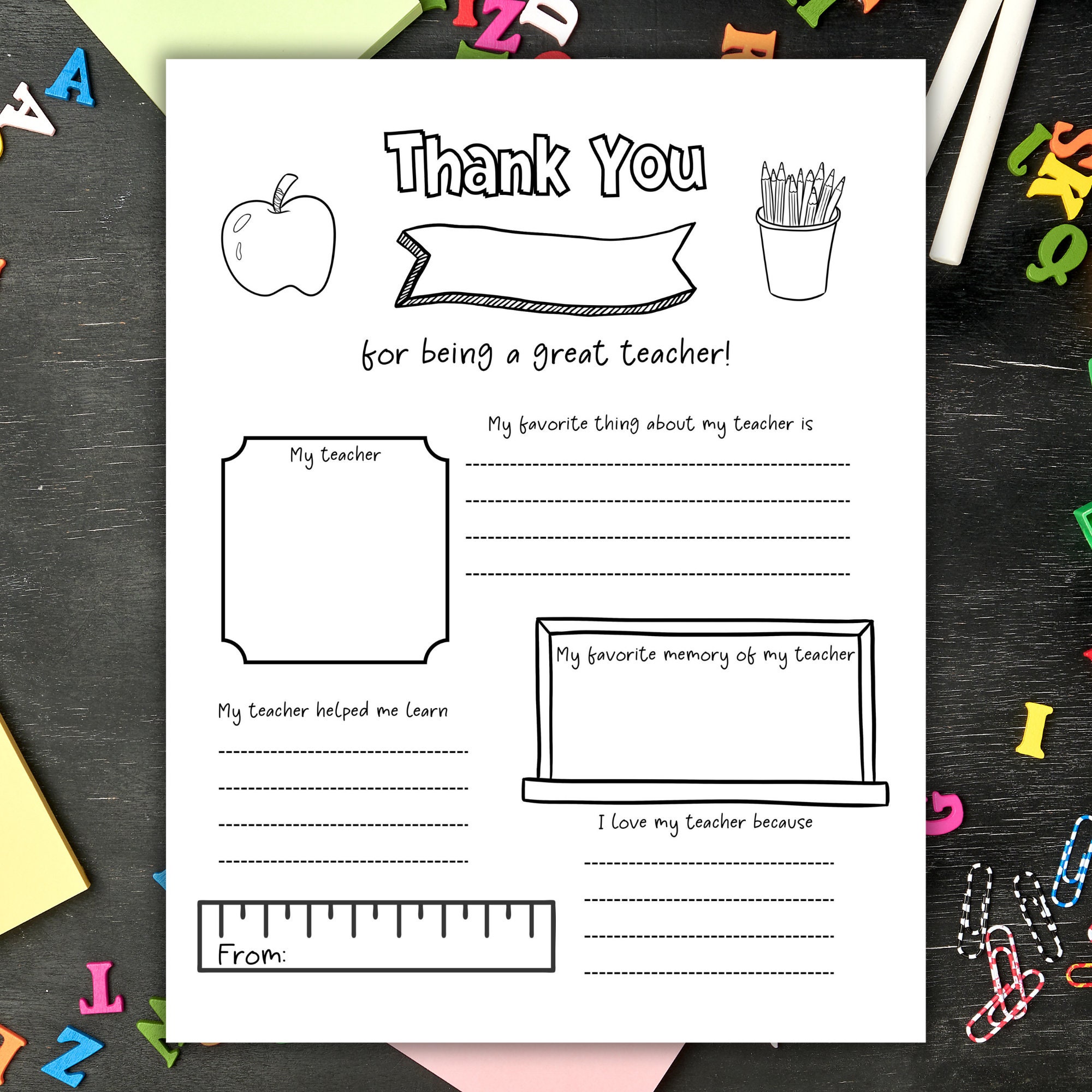 Teacher Appreciation Week, All About My Teacher, Teacher Appreciation ...