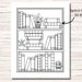 Reading Tracker Printable, Bookshelf Book Tracker, Adult Coloring Book ...