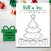 Roll A Tree Game, Printable Roll A Christmas Tree, Candy Dice Game ...