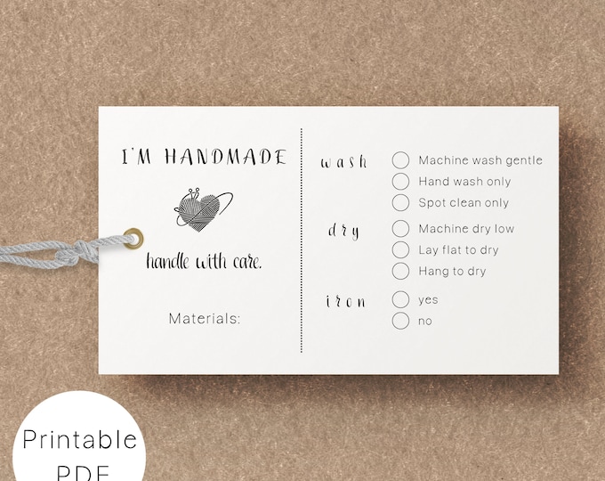 PRINTABLE Cowl Tags Price Labels for Crocheted or Knit Handmade Cowls ...