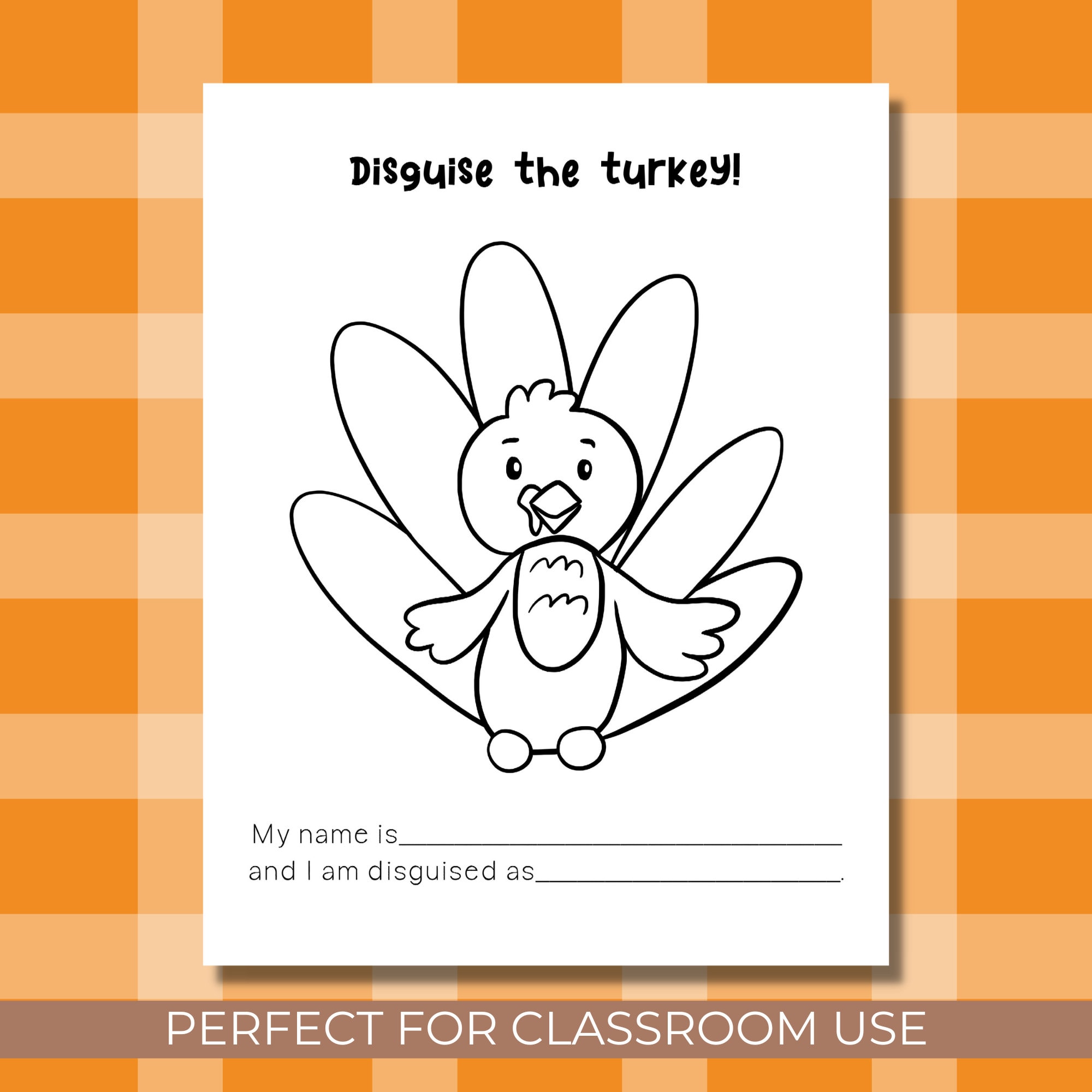 Turkey in Disguise Project, Disguise a Turkey Printable, Turkey ...