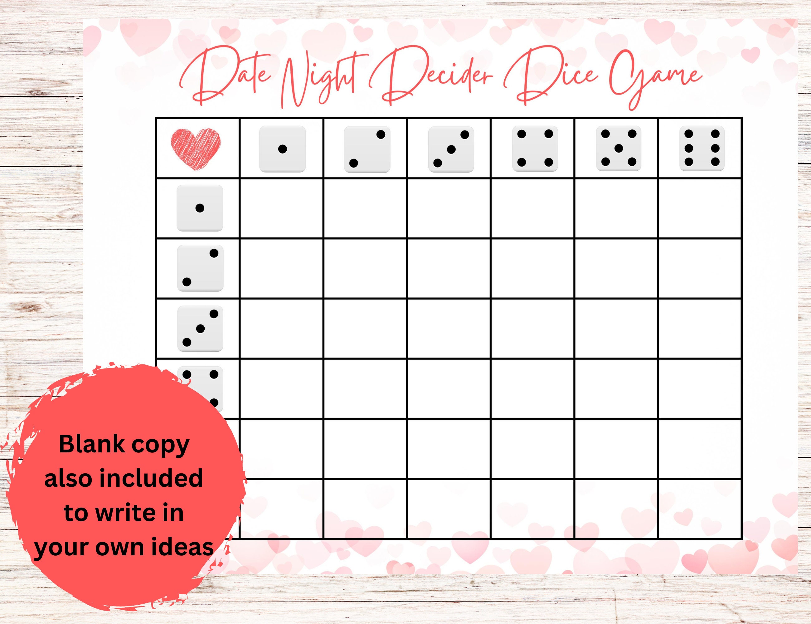 Dinner Decider and Date Night Decider Dice Game Bundle, Food Dice ...