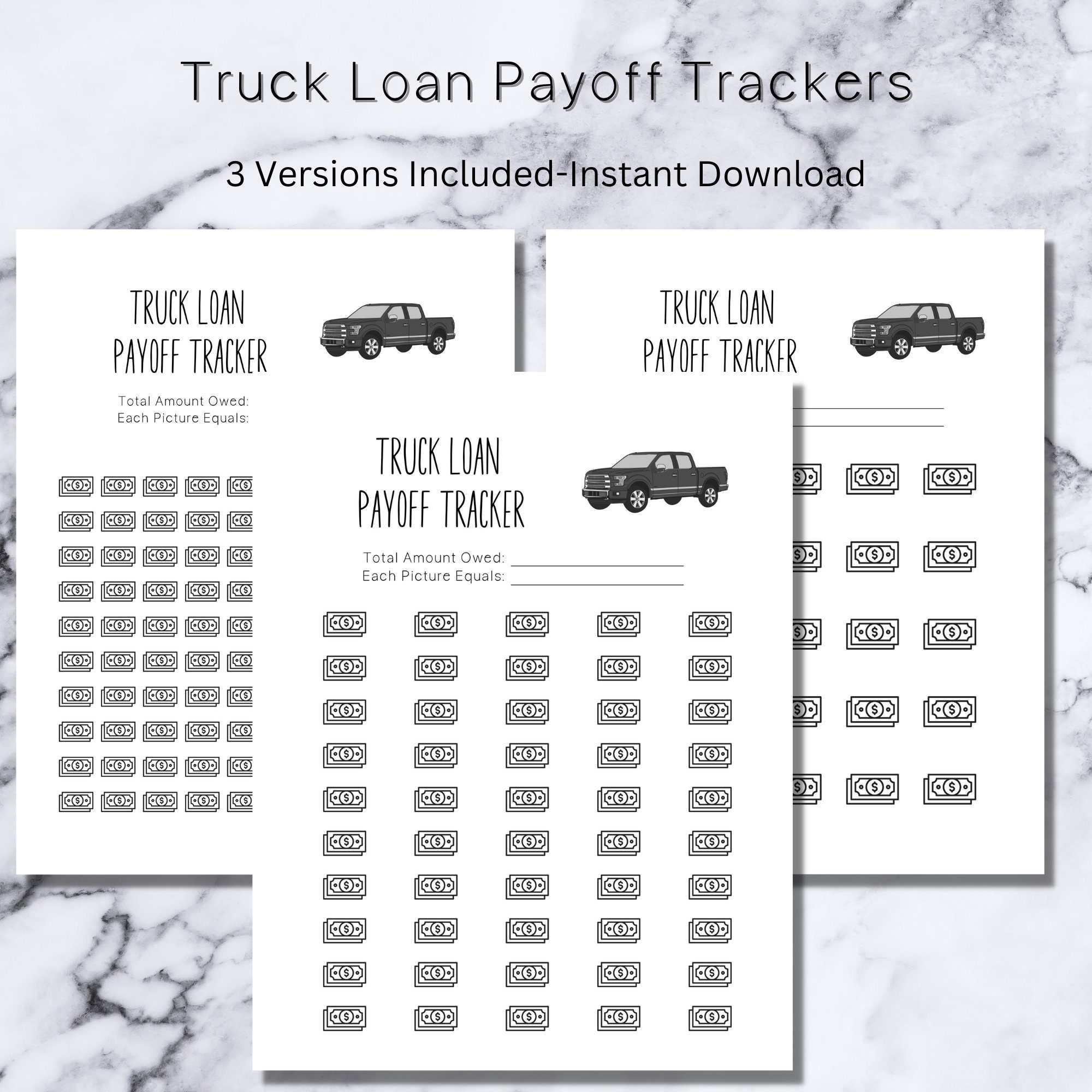 Truck Loan Tracker, Truck Payoff Tracker, Truck Loan Payoff, Car Loan ...
