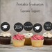 2024 Graduation Cupcake Toppers, Printable 2024 Graduation Decorations ...