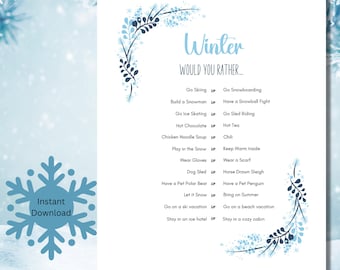 Winter Trivia Game Winter Jeopardy Winter Seniors Game - Etsy Canada