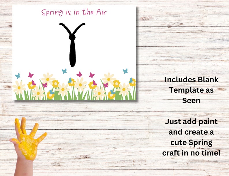 Butterfly Handprint Craft, Spring Handprint Art, Hello Spring, Spring ...
