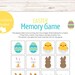 Easter Memory Game, Printable Easter Matching Game, Easter Preschool ...