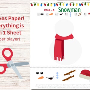 Roll a Christmas Tree, Roll a Snowman, Roll a Gingerbread Man ...