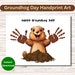 Groundhog Day Handprint Art, Printable Handprint Craft for Kids ...