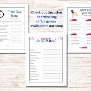 Most Likely to Work Game, Team Building Games, Office Party Games, Work ...