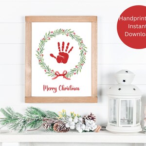 Christmas Handprint Art Bundle, Handprint Craft, Handprint Christmas ...
