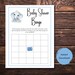 Baby Bingo Game, Blue Elephant Baby Shower Bingo, Baby Shower Bingo ...
