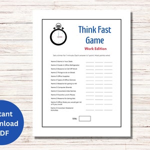 Office Party Games Bundle, Staff Meeting Games, Who Knows the Boss Best ...