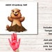 Groundhog Day Handprint Art, Printable Handprint Craft for Kids ...