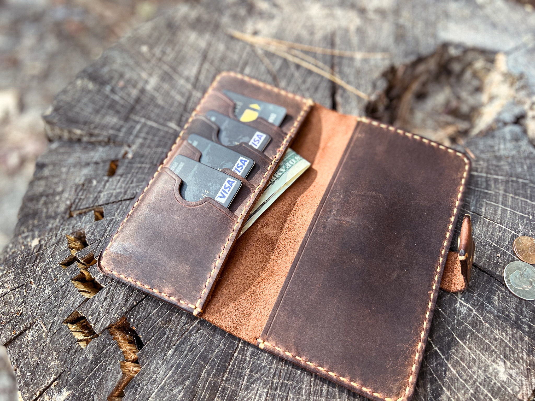 Classy Leather Checkbook Cover for Executives, Business Owners, Gift ...