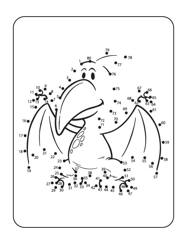 20 Dinosaur Connect the Dots Coloring Pages - Etsy