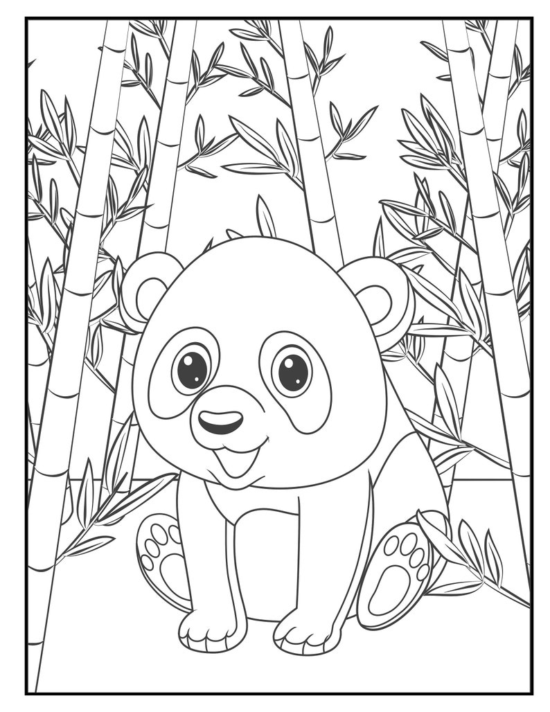 40 Animal Coloring Pages - Etsy