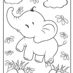 40 Animal Coloring Pages - Etsy