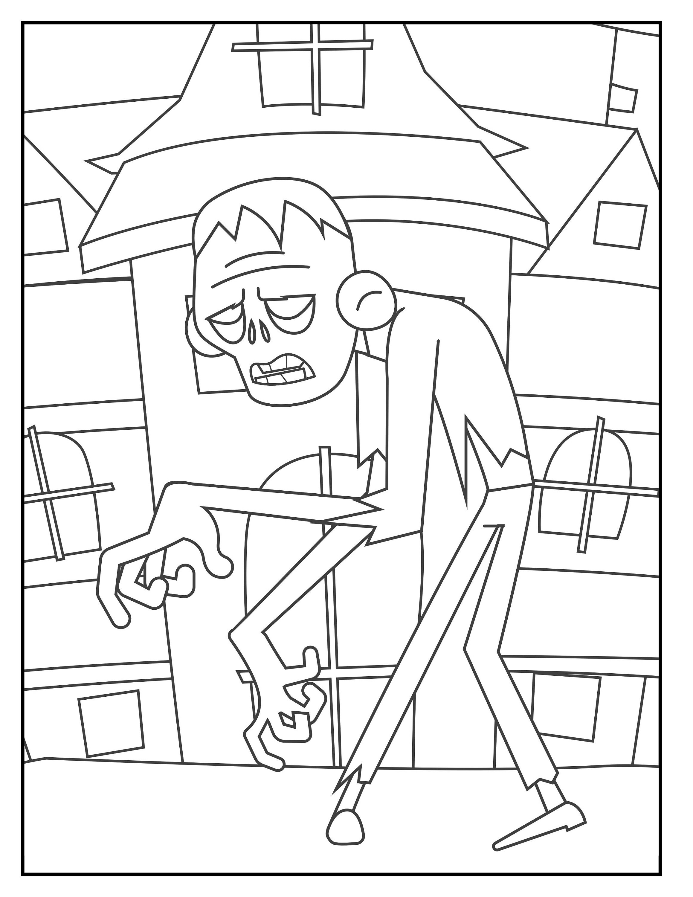 40 Halloween Coloring Pages - Etsy