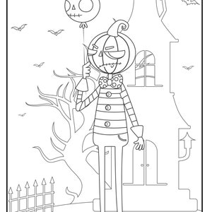 40 Halloween Coloring Pages - Etsy