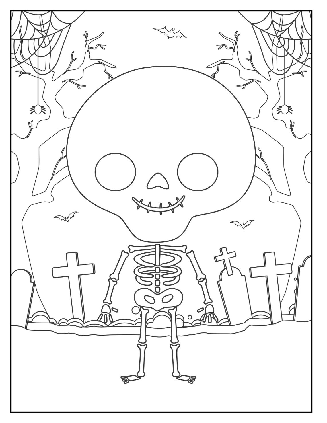 40 Halloween Coloring Pages - Etsy