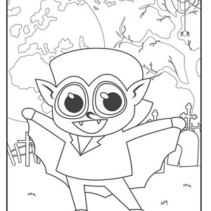40 Halloween Coloring Pages - Etsy