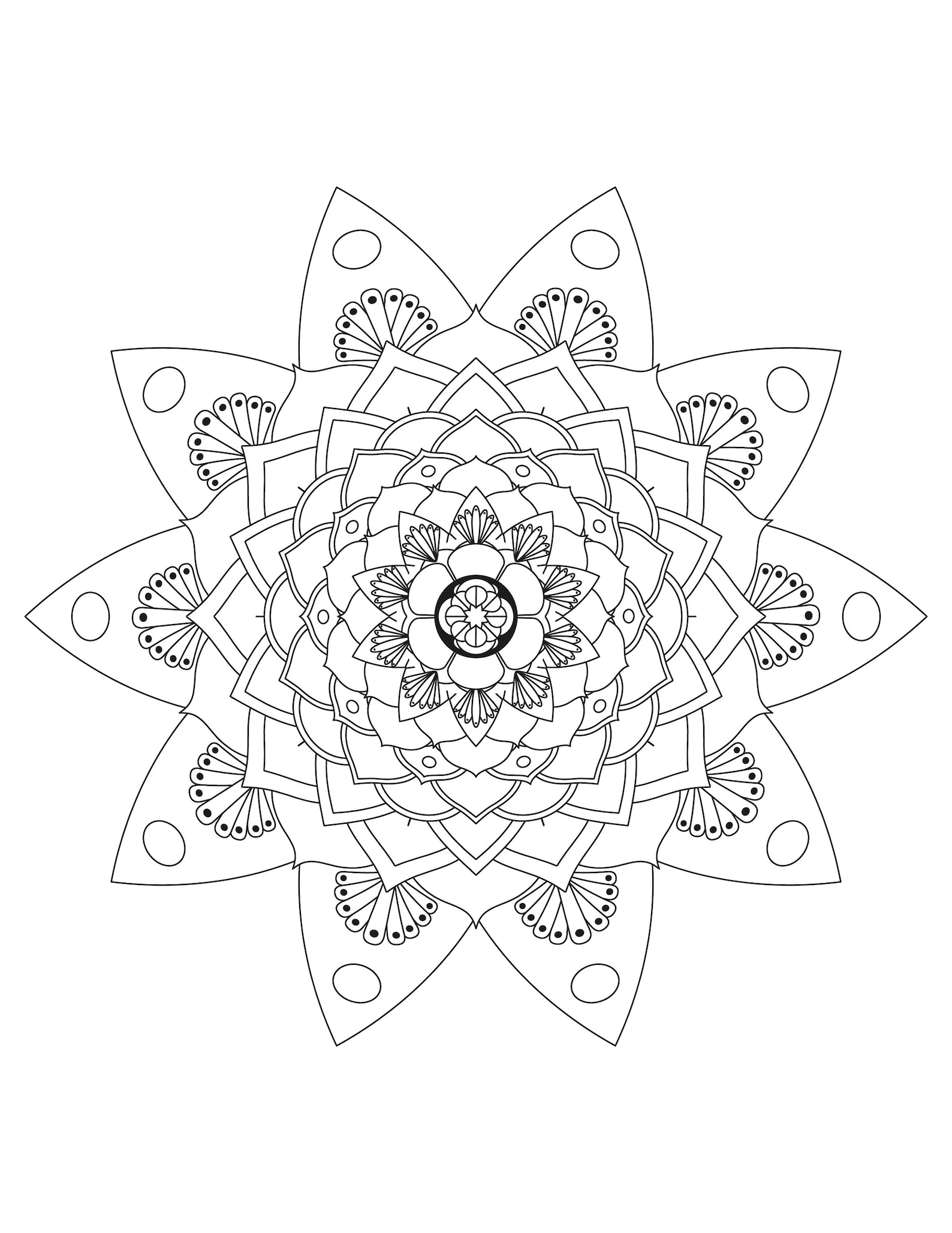 50 Mandala Coloring Pages - Etsy