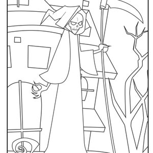 40 Halloween Coloring Pages - Etsy