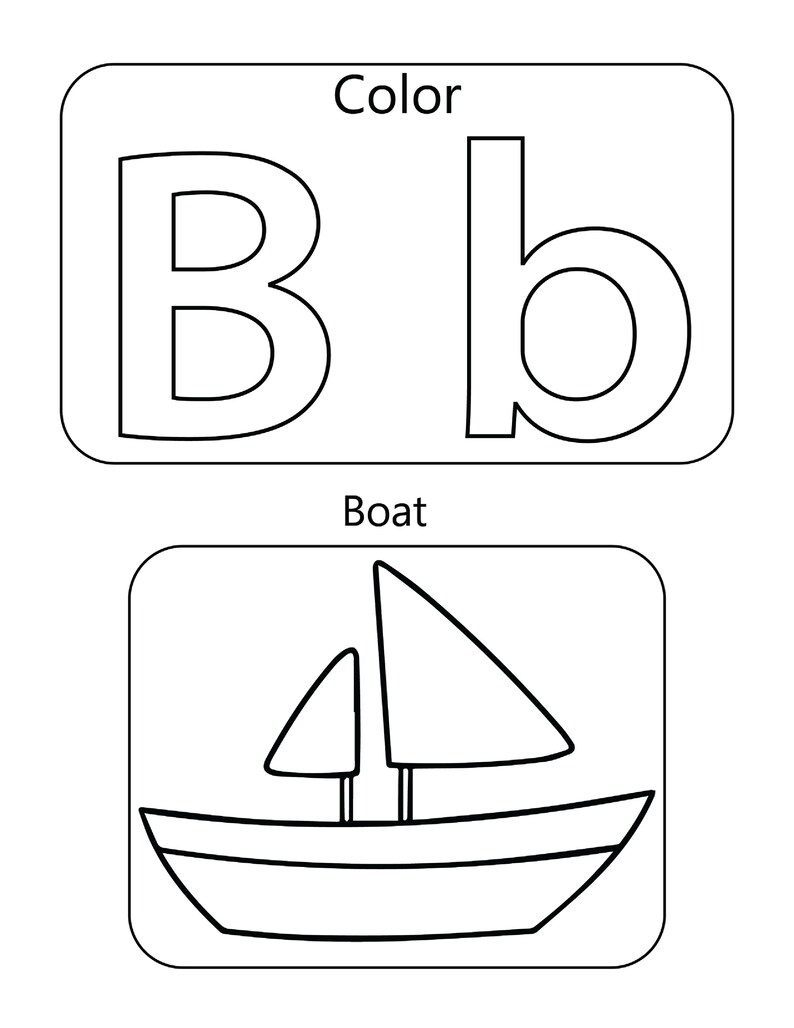 130 Alphabet Coloring Pages - Etsy