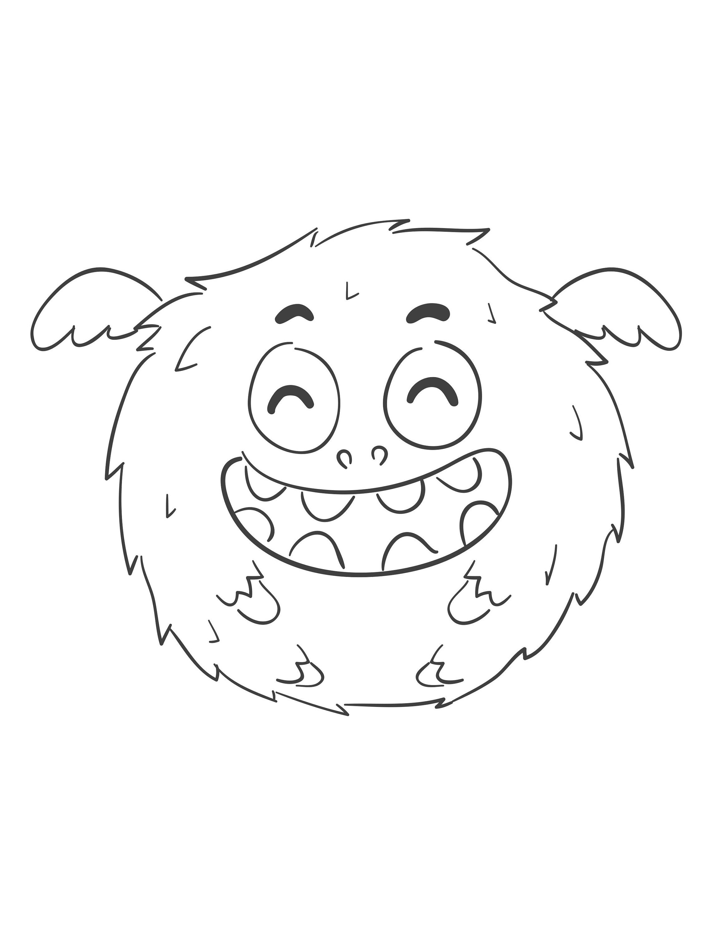 50 Monster Coloring Pages - Etsy