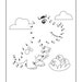 20 Dinosaur Connect the Dots Coloring Pages - Etsy