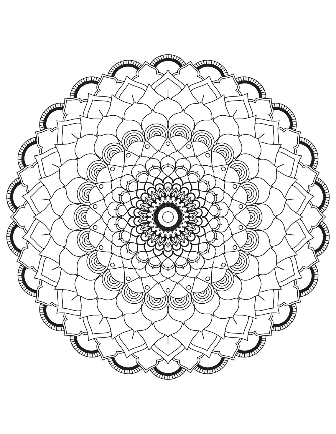 50 Mandala Coloring Pages - Etsy