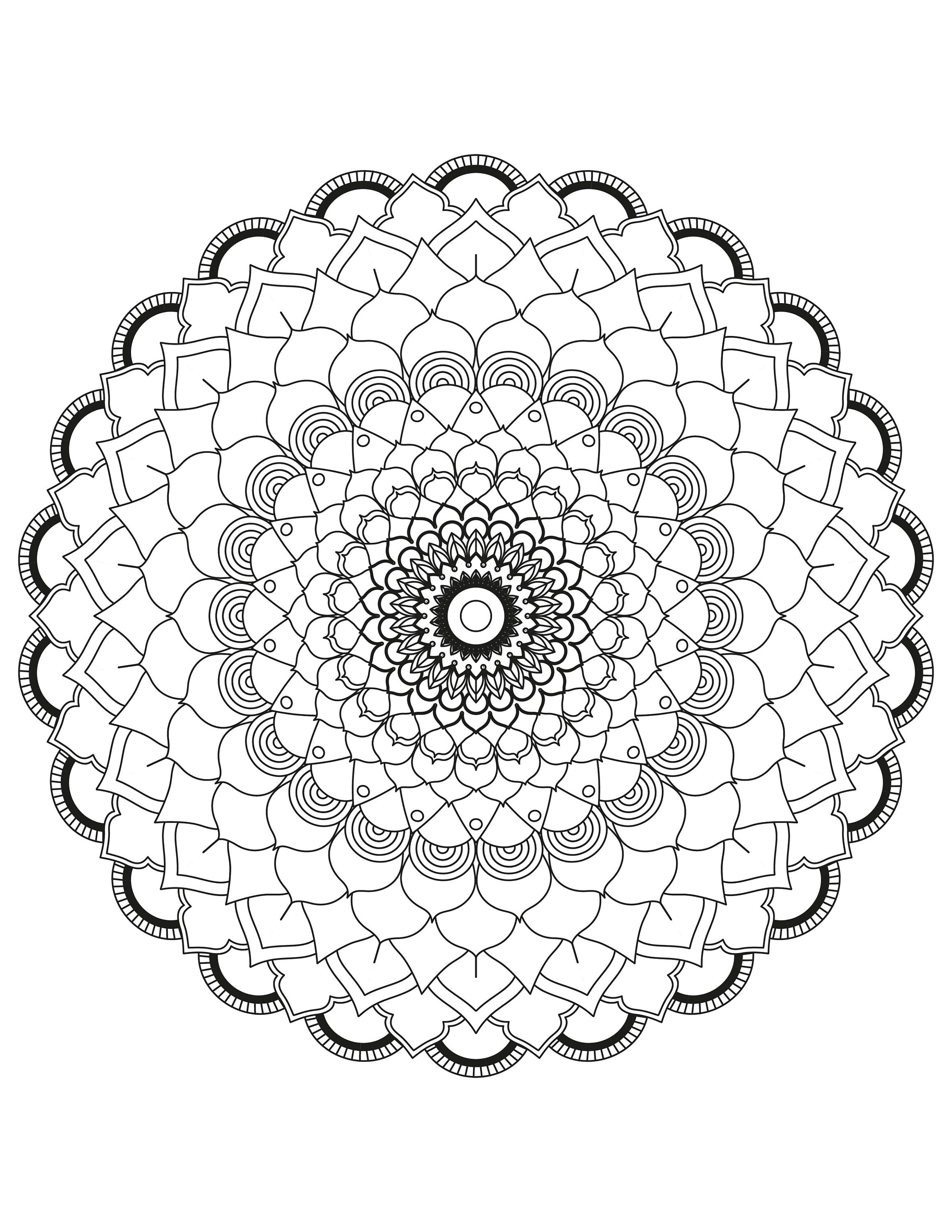 50 Mandala Coloring Pages - Etsy