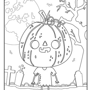 40 Halloween Coloring Pages - Etsy