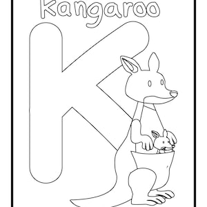 130 Alphabet Coloring Pages - Etsy